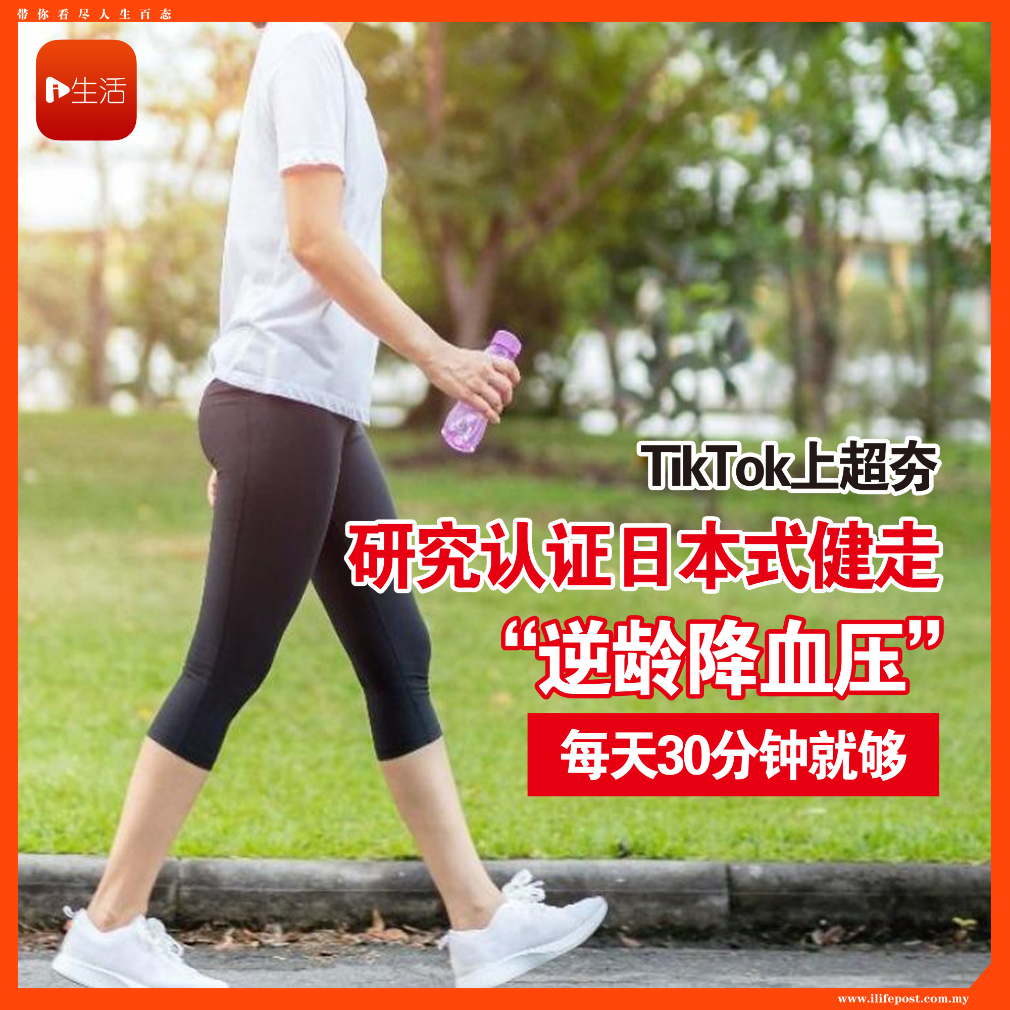 TikTok上超夯！ 研究认证日本式健走“逆龄降血压” 每天30分钟就够 | 新生活报 - ILifePost爱生活